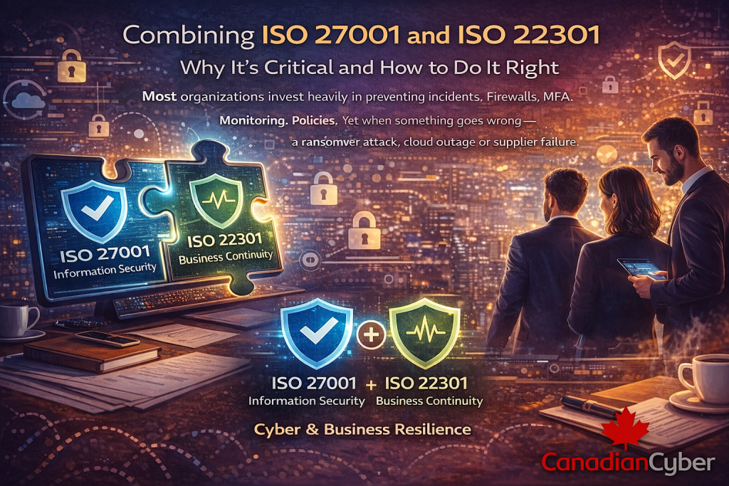 Combining ISO 27001 and ISO 22301 for Cyber Resilience