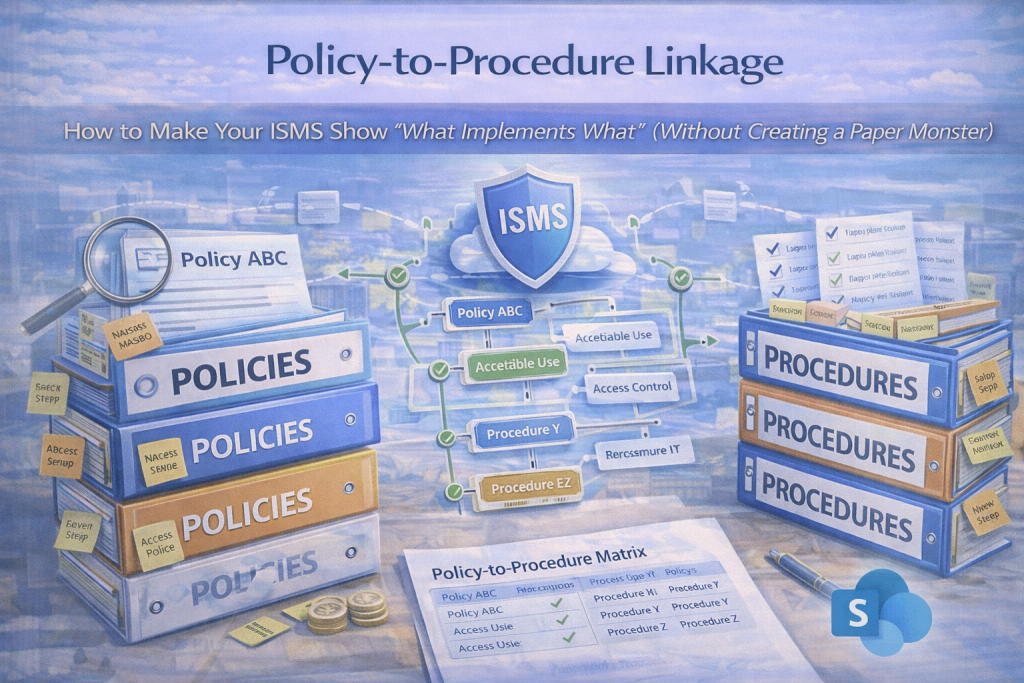 Policy to Procedure Linkage in ISMS (ISO 27001 & SOC 2)